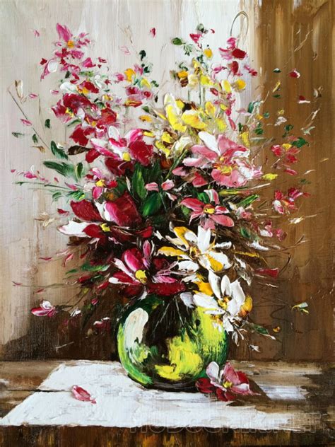 Картина Букет Размеры 30x40 Год 2016 Цена 8850 рублей Художник Скромова Марина Анатольевна