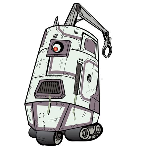 Robot Android Bot Utility Droid Grungy Dirty Stock Illustration Illustration Of Android