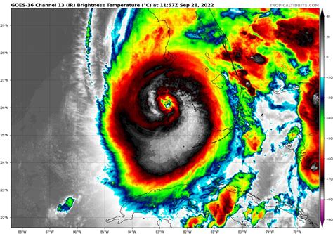 Ian Rapidly Intensifies To Near Category 5 Strength