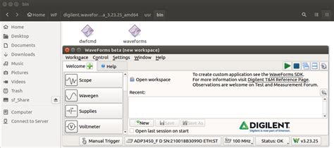 Issues With Waveforms In Linux Test And Measurement Digilent Forum
