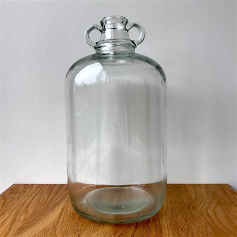 Vintage Demijohn Demijohn Dame Jeanne Bottle Vintage Clear Etsy Uk