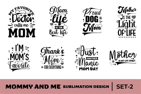 Mommy And Me Motivation Quote Set 2 Graphic By Dona · Creative Fabrica