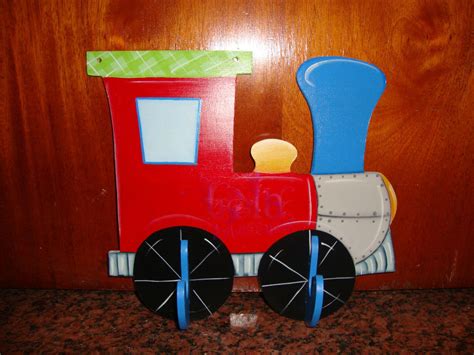 Lola Artesanías Perchero Tren En Rojo
