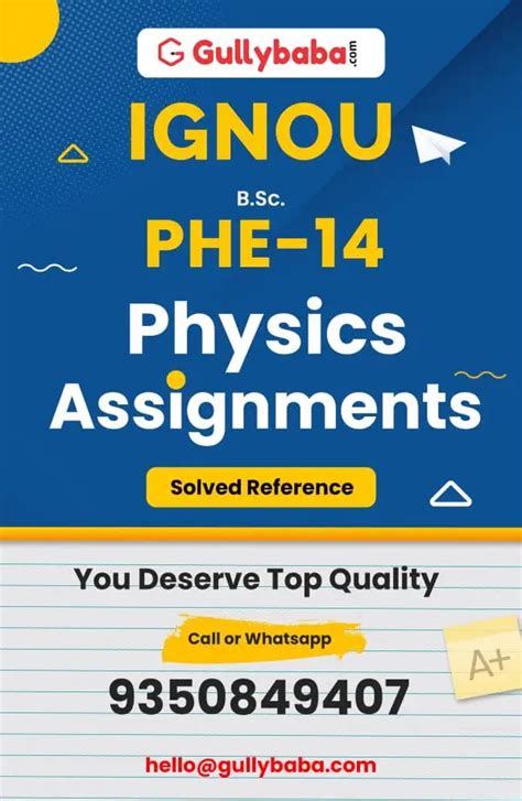 Ignou Phe 14 Solved Assignment Bsc