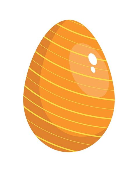 Orange Easter Egg 10849597 Vector Art At Vecteezy