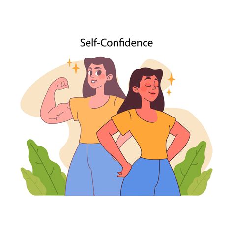 Self Confidence Theme Flat Vector Illustration 41170234 Vector Art At