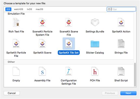 SwiftSpriteKitの使い方SKTileMapNodeで碁盤の目にタイルを配置してマップを作成する Swift 3 0