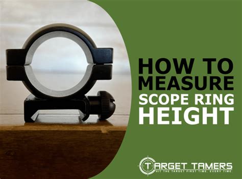 How To Measure Scope Ring Height With Pics Calculations