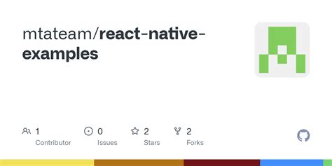 GitHub Mtateam React Native Examples