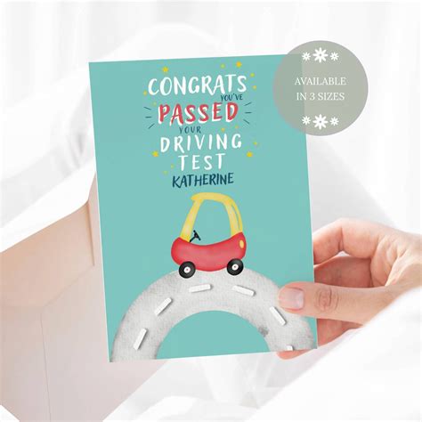 Handmade Congratulations Passing Driving Test Card Little Tikes