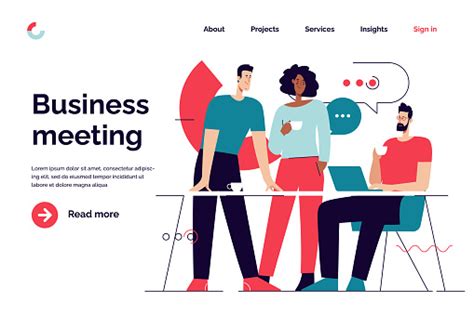 비즈니스 컨셉 플랫 스타일은 사무실 회의 팀워크 그룹 토론을 주제로 벡터 일러스트를 간략하게 설명합니다 편집 가능한 스트로크 다문화주의에 대한 스톡 벡터 아트 및 기타