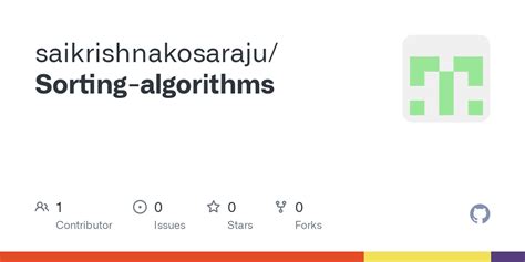 Github Saikrishnakosarajusorting Algorithms