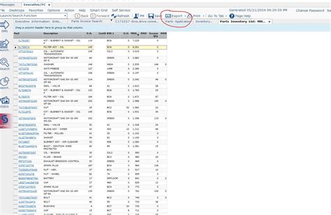CDK Reporting Prime OEM Parts