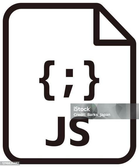 Ilustración De Icono Javascript Ilustración De Iconos Vectoriales De Lenguaje De Programación