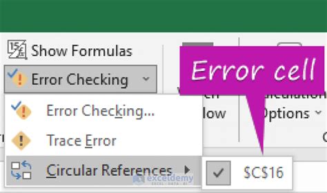 How To Fix Circular Reference Error In Excel A Detailed Guideline