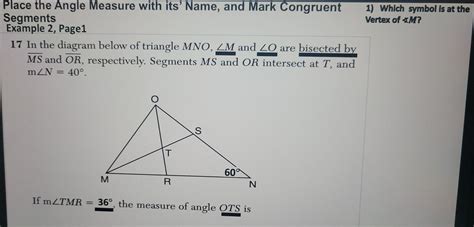 Solved 1 Which Symbol Is At The Vertex Of Chegg Com