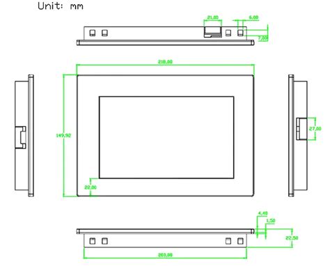 Nextion 7 Inch Enhanced Series Hmi Resistive Touch Display W Enclosure