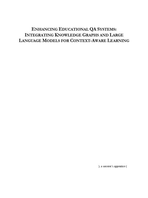 Enhancing Educational Qa Systems Integrating Knowledge Graphs And