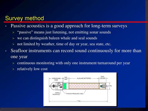 Ppt Passive Acoustic Detection Of Right Fin And Humpback Whales In