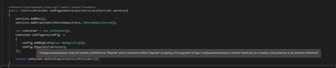 C Structure Map Method Populate Doesnt Work For Aspnet Core