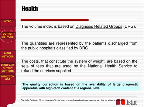 Ppt Comparison Of Input And Output Based Volume Measures Of Education