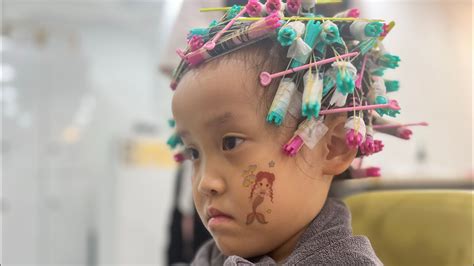 우리 딸 첫 미용실커트 보다 펌을 먼저 2024713 Youtube