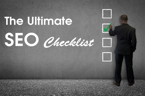 Mastering Seo Your Comprehensive Small Business To Do Checklist