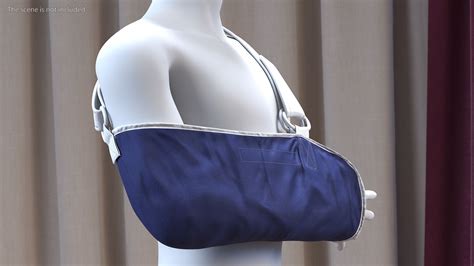 Arm Sling Bandage Right Hand Blue 3d Model 89 3ds Blend C4d Fbx Max Ma Lxo Obj Free3d