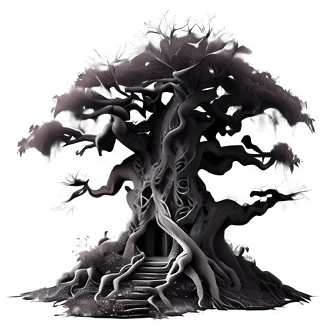 rendu 3d de l arbre féerique gothique · creative fabrica