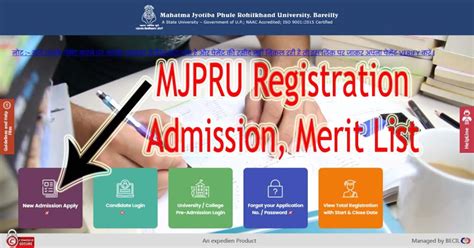 Mjpru Admission Form 2025 26 Last Date Online Registration Merit List Cut Off