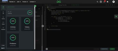 🚀 completed day 45 intersection of two arrays with duplicate elements