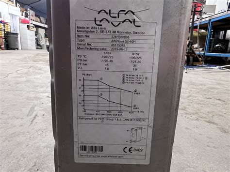 New ALFA LAVAL PLATE HEAT EXCHANGER For Sale At Dairy Engineering C