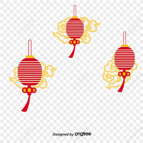 초롱을 상서로운 구름 일러스트 장식 중국 바람이 배경 벡터 Png 일러스트 무료 다운로드 Lovepik