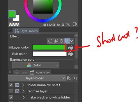 Do We Have A Shortcut To Change Layer Color W Current Color R ClipStudio