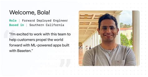 Baseten On Linkedin New Teammate Alert Bola Joins Us Most Recently From Rivian Where He…