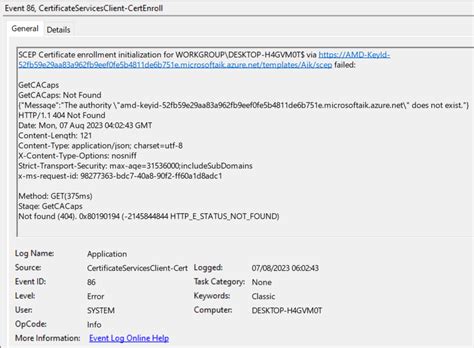 Re Scep Certificate Enrollment Initialization Err Page 3 Amd