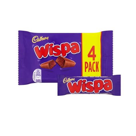 Cadbury Wispa Chocolate Bar 4 Pack 94 8g Retro Sweets Online