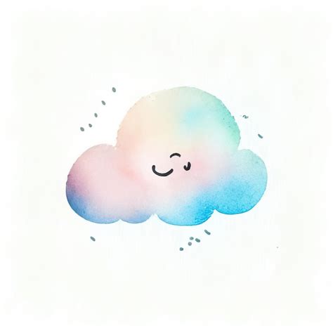 Premium Vector Vector Cute Cloud Smile Smiling Cartoon Illustration