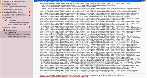 Facing An Error While Build For Ios · Issue 1014 · Aws Amplifyamplify