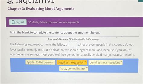 Solved Chapter 3 Evaluating Moral Arguments35 ﻿identify
