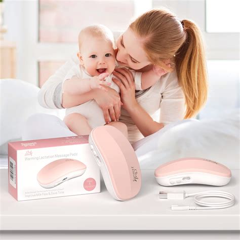 Buy Breast Massager Breastfeeding Lactation Massager With Heat 6 Modes Of Vibration Support