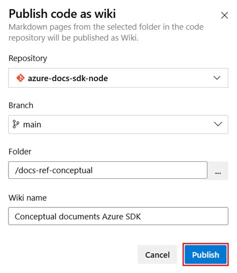 Publish Git Repo To Wiki Azure Devops Microsoft Learn