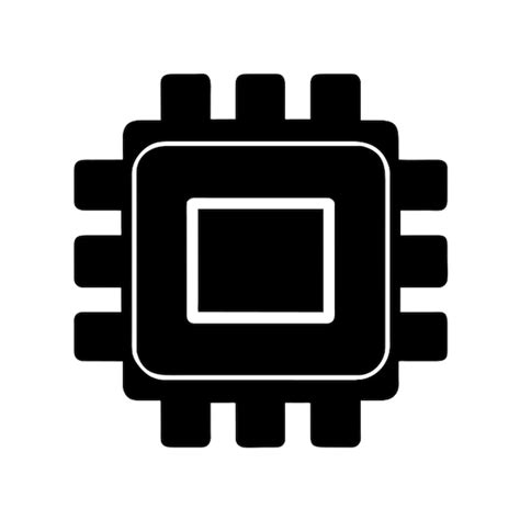 Premium Vector Microchip Pictogram