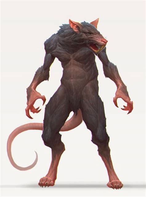 Artstation Pathfinder Kingmaker Lycanthropes Concepts Wererat