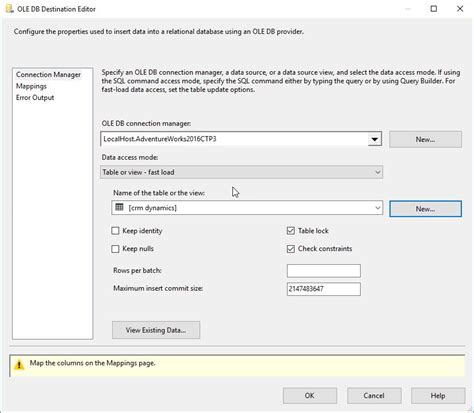 ssis dynamics crm dataverse read import data into sql server