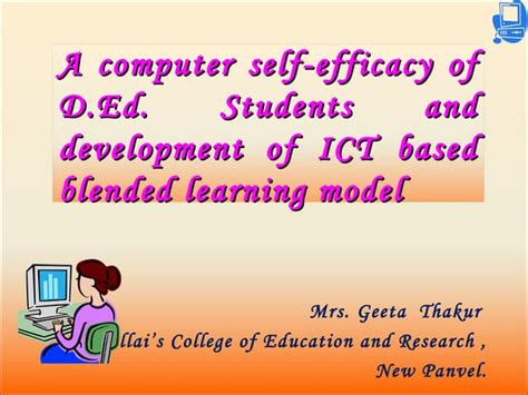 Computer Self Efficacy Ppt