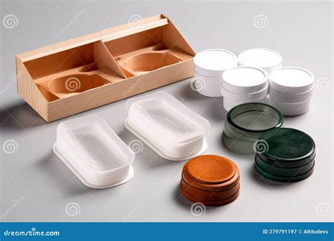 Sustainable Packaging With Refillable Or Reusable Components Stock