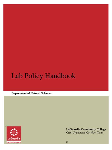 Ns Lab Policy Handbook Final Pdf