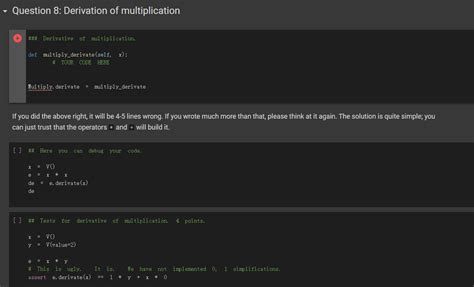 Question 8 Derivation Of Multiplication
