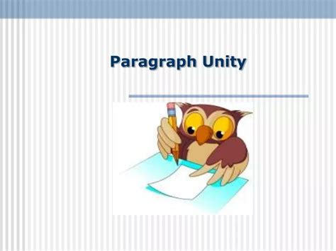 PPT Paragraph Unity PowerPoint Presentation Free Download ID